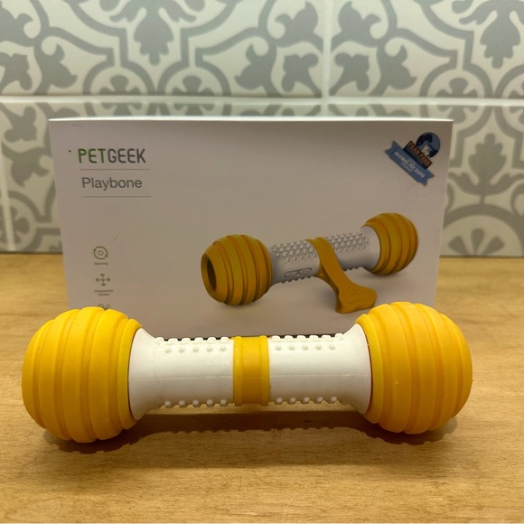 petgeek | Dog | Petgeek Interactive Dog Toys Durable Motion Activated Automatic Dog Bone Guc ...